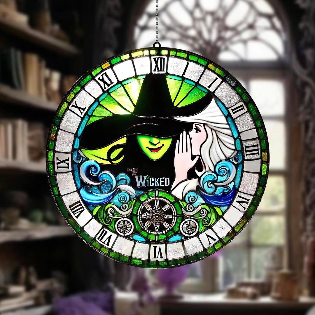 Elphaba and Glinda Besties Acrylic Suncatcher Ornament, Witches of Oz ...