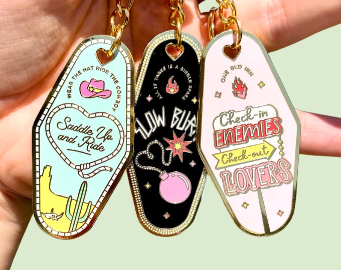 Bookish Trope Keychains | Slow Burn | Enemies to Lovers | Cowboy ...