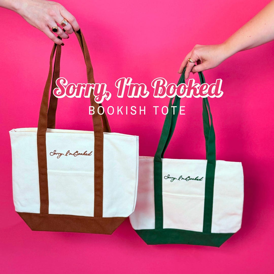 The Mini Bookish Tote | Book Bag | Romance Book Tote - Etsy