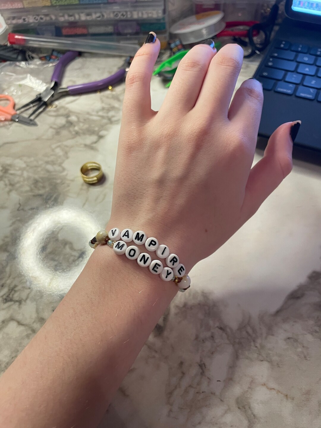 My Chemical Romance Vampire Money Danger Days Beaded Bracelet - Etsy