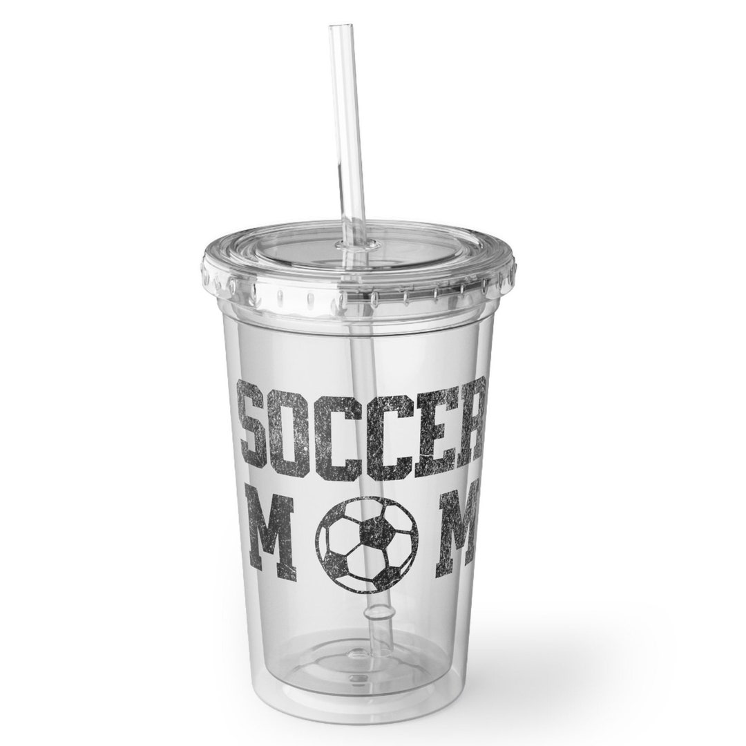 Soccer Mom Plastic Cup Soccer Ball, Gift for Mom, Soccer Team Cup, Mom ...
