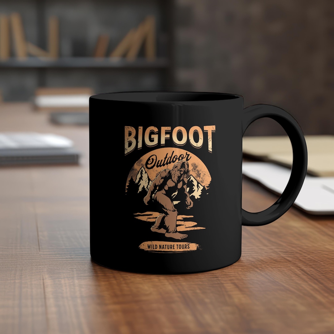 Bigfoot Coffee Mug - Sasquatch Lover Gift, Cryptid Mug, Yeti Cup ...