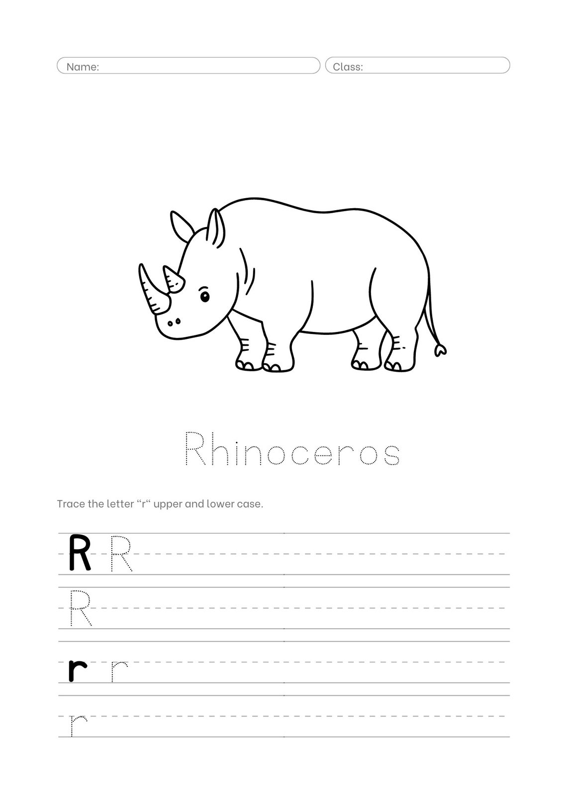 A-Z Animal Alphabet Coloring and Tracing Workbook for Preschool ...