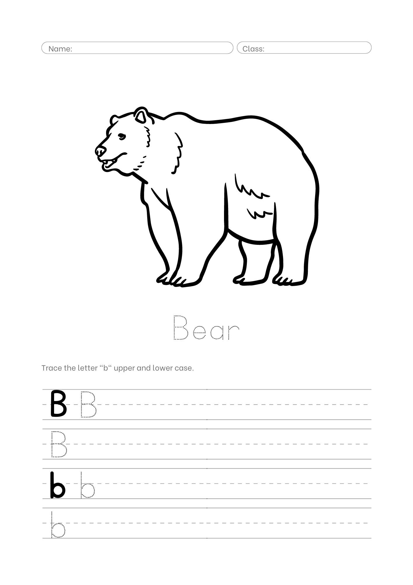 A-Z Animal Alphabet Coloring and Tracing Workbook for Preschool ...