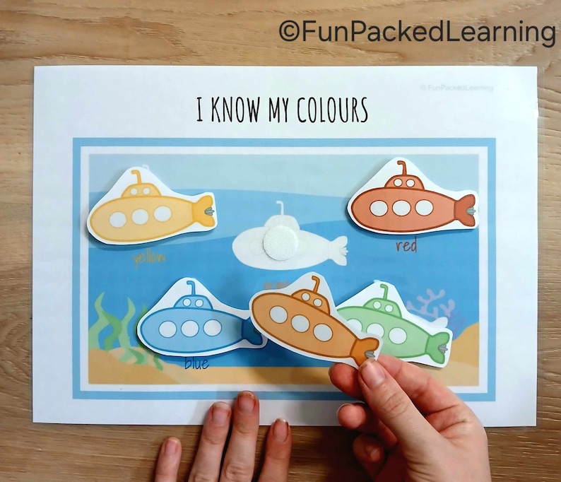 Ocean Themed Busy Book Printable | Toddler Book | Fun Learning ...