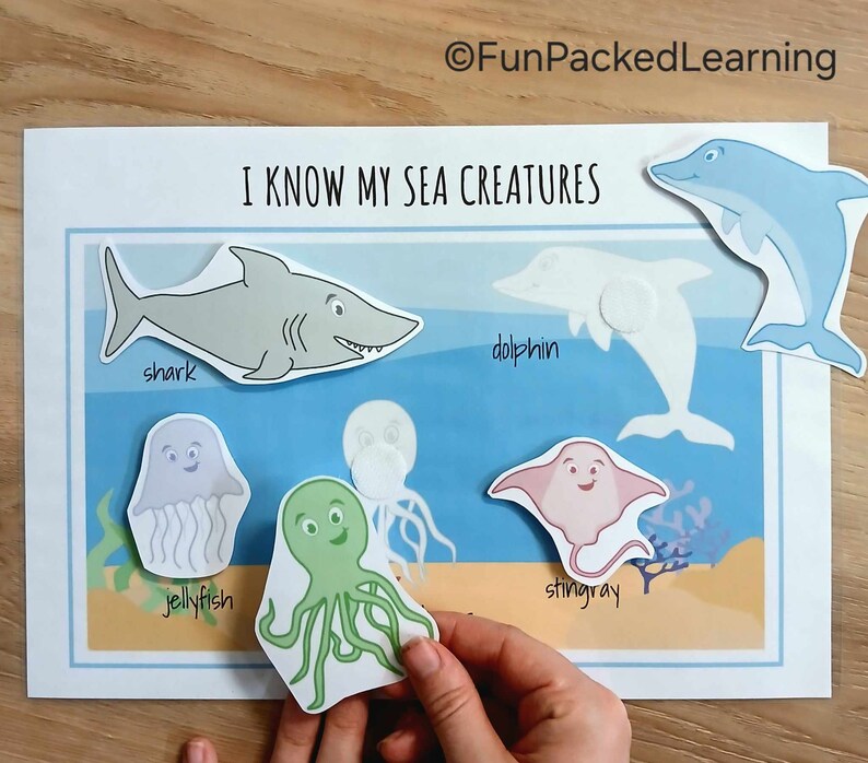 Ocean Themed Busy Book Printable | Toddler Book | Fun Learning ...