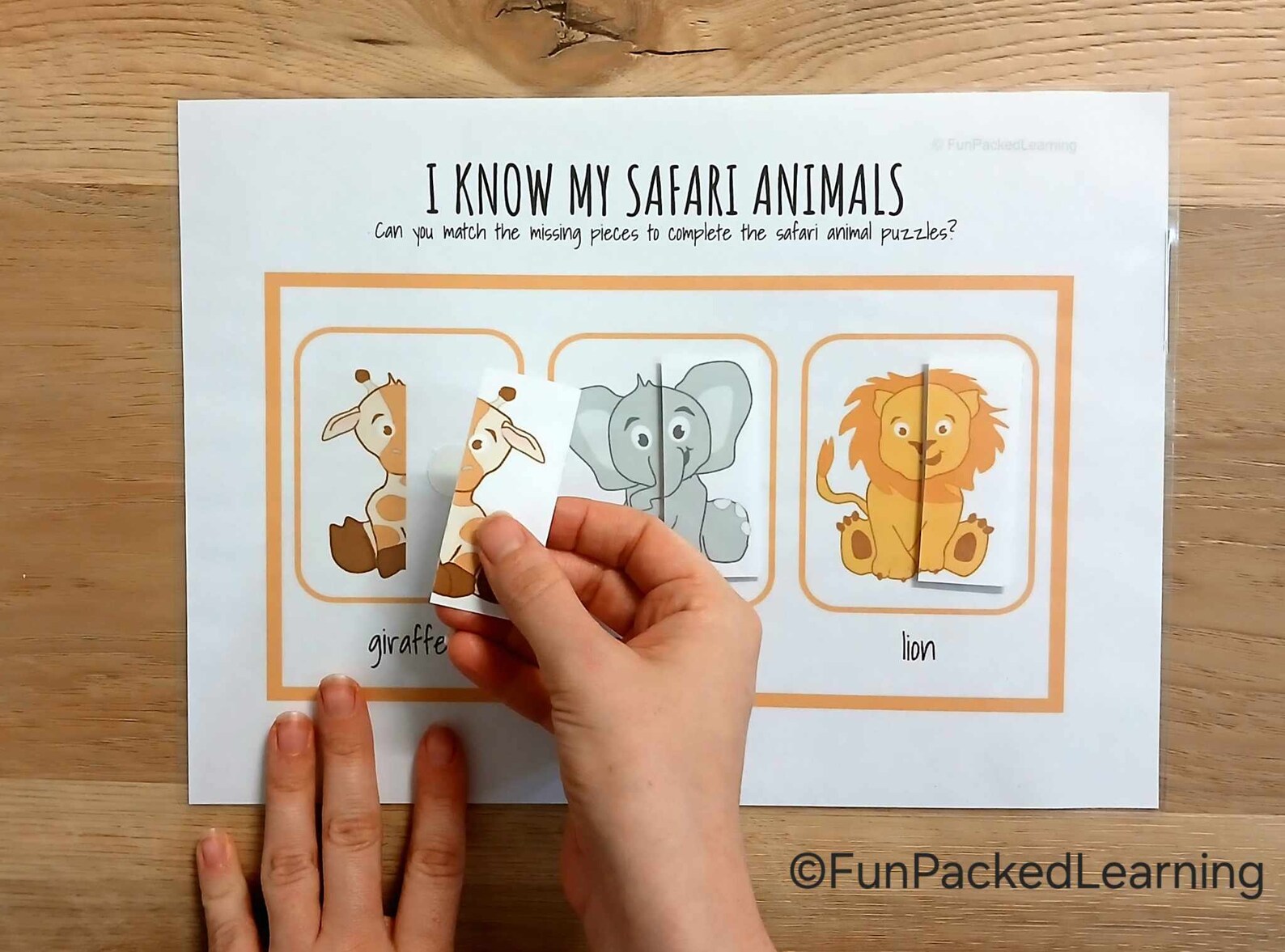 Safari Themed Busy Book Printable | Toddler Book | Fun Learning ...