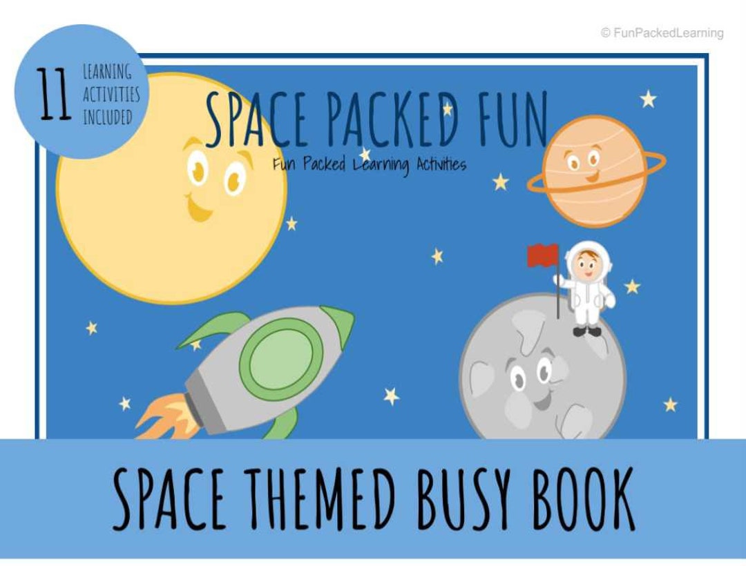 Space Themed Busy Book Printable | Toddler Book | Fun Learning ...