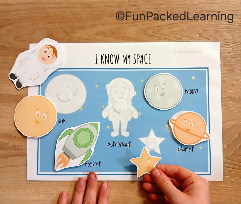 Space Themed Busy Book Printable | Toddler Book | Fun Learning ...