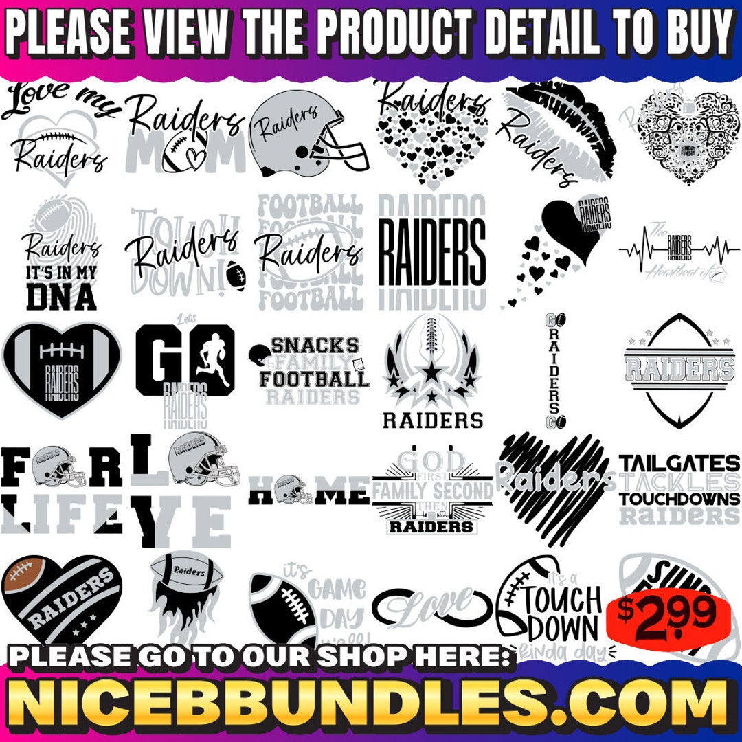 150 Las Vegas Raiders Designs Svg Bundle, Las Vegas Raiders Svg, N-F-L ...