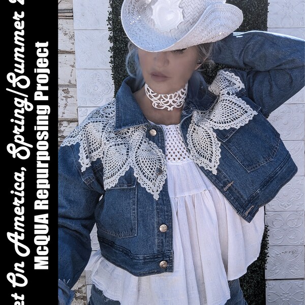 Denim Lace Jacket - Etsy