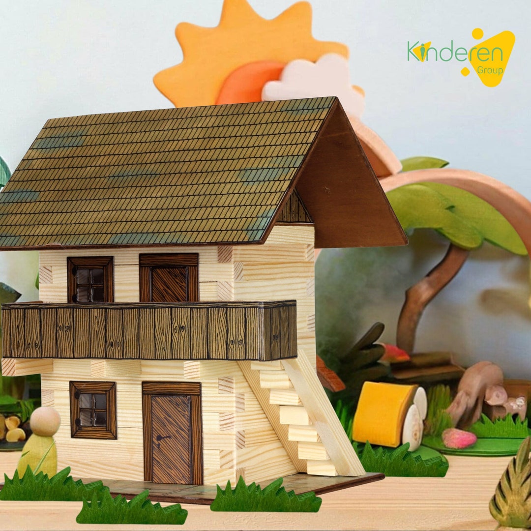 Building Kit, Wooden Toy, Building Toys, Wooden Builder hobby Granary ...