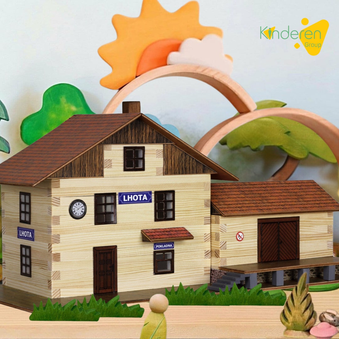 Building Kit, Wooden Toy, Building Toys, Wooden Builder hobby Train ...