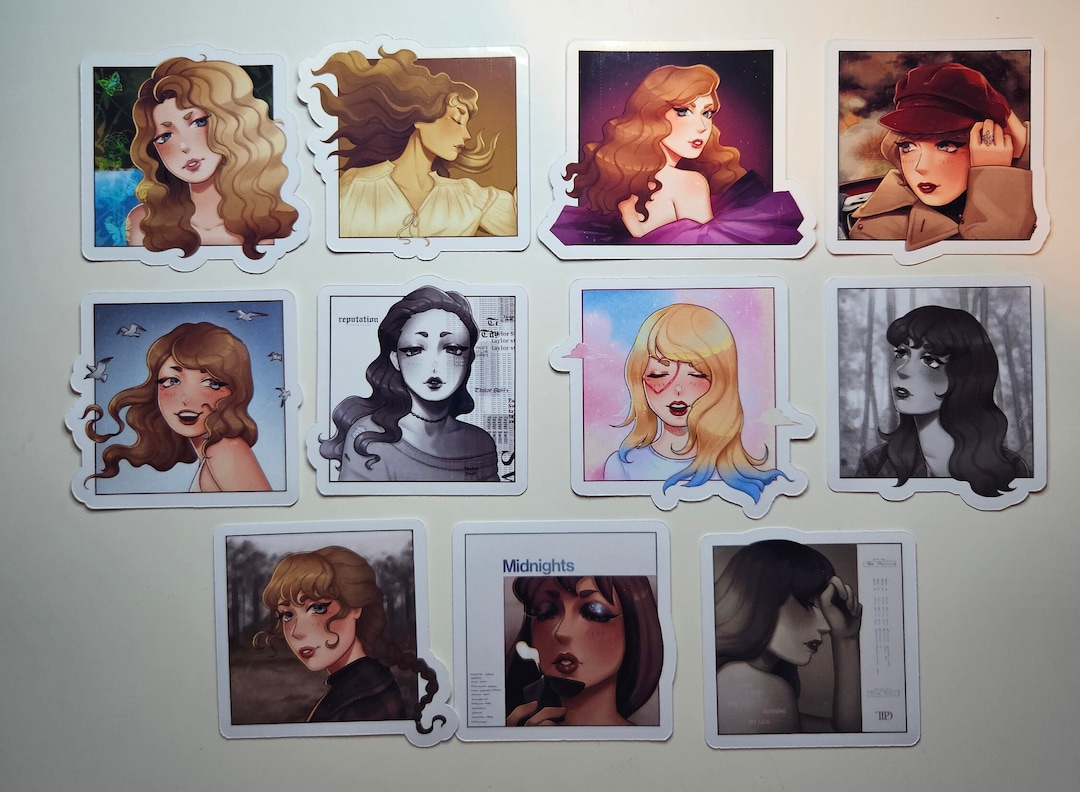 Taylor Swift Album Art Sticker Set - Full Eras - Etsy