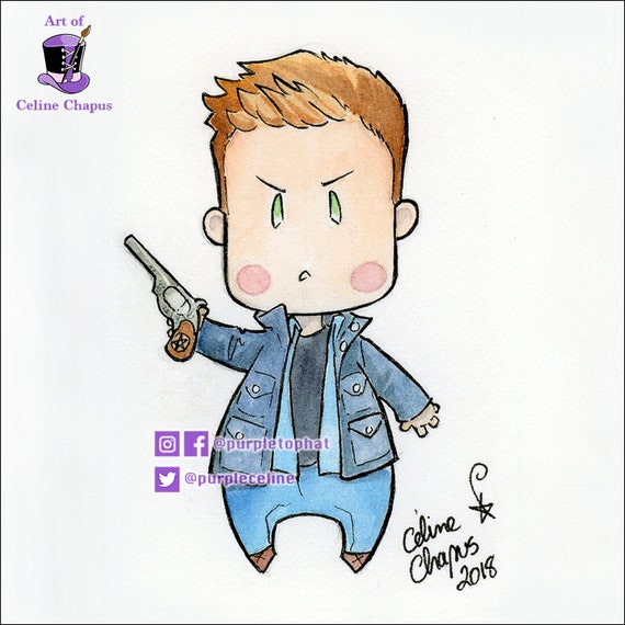 Destiel Chibi Drawings