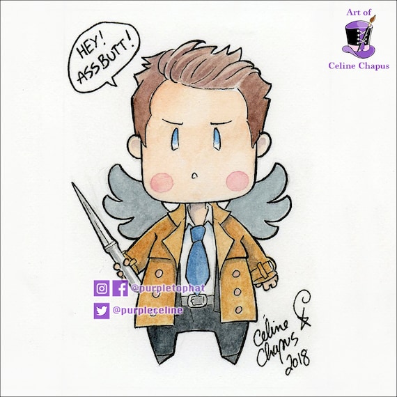 Chibi Castiel And Dean