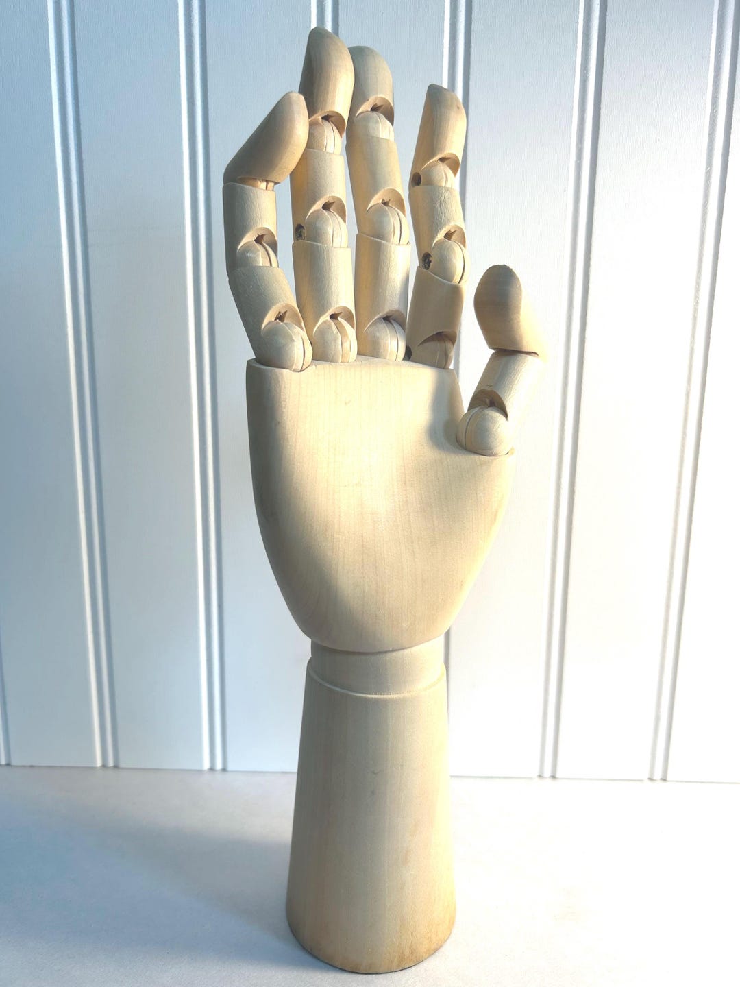 Vintage Articulated Wooden Hand Model Display 11.34 - Etsy