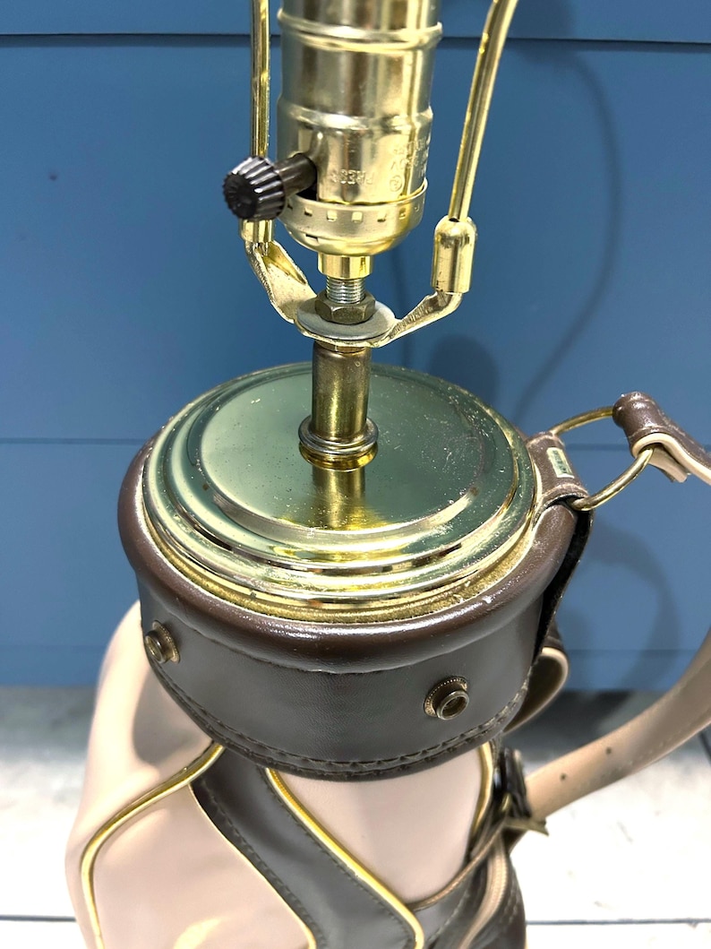 Vintage Macgregor Golf Bag Lamp: Tan & Brown, Gold Base, 27" - Etsy