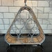 Vintage Bamboo Wine Rack, Triangular Shape Holds 6 Bottles, W/ Handle ...