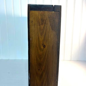 Vintage Tiger Oak Footed Box W/ Handle for Collectables ~ 13.34”x 11.5 ...
