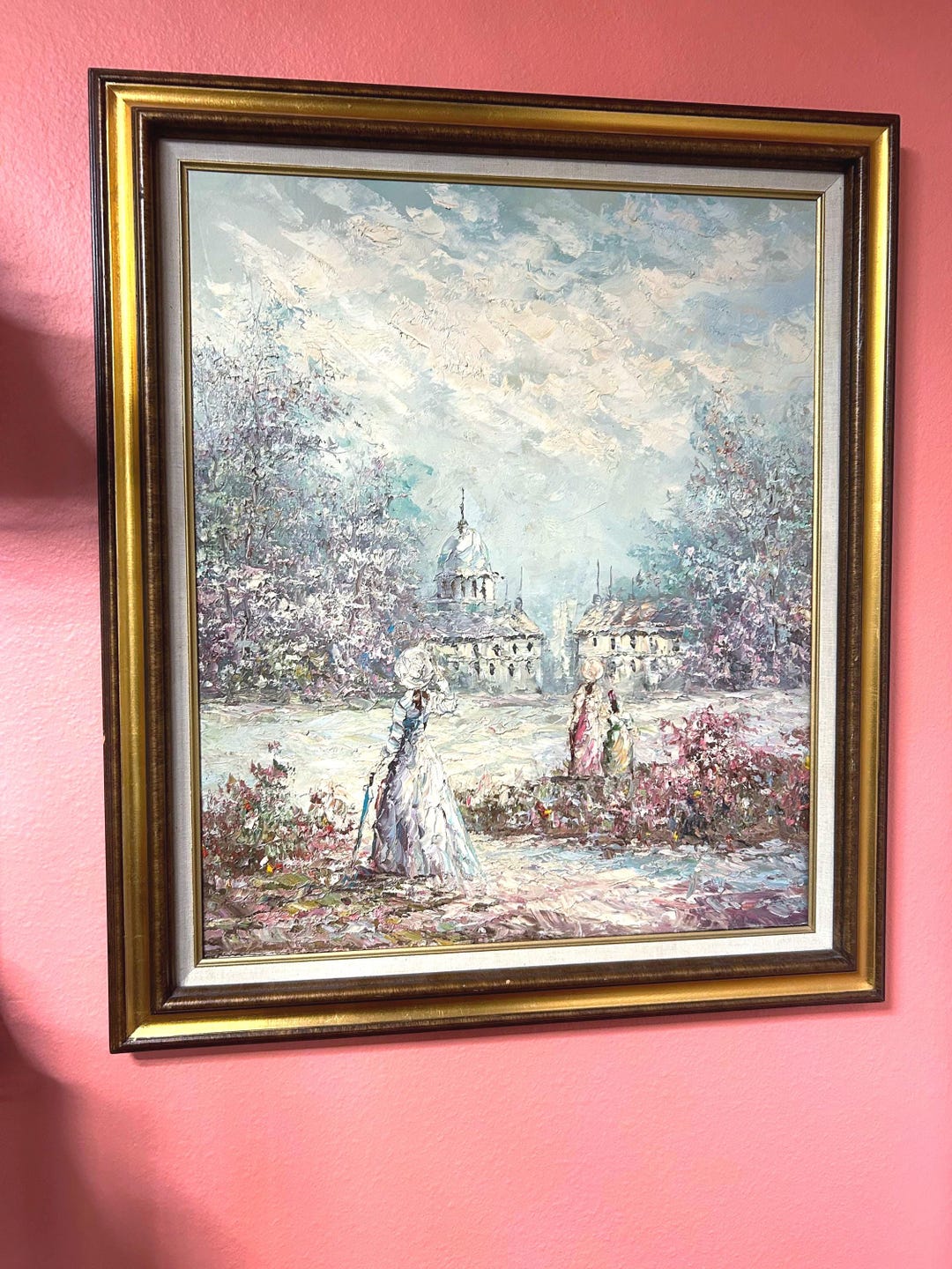 Vintage Marie Chalot Original Oil Painting ~ 24”x 30” - Etsy