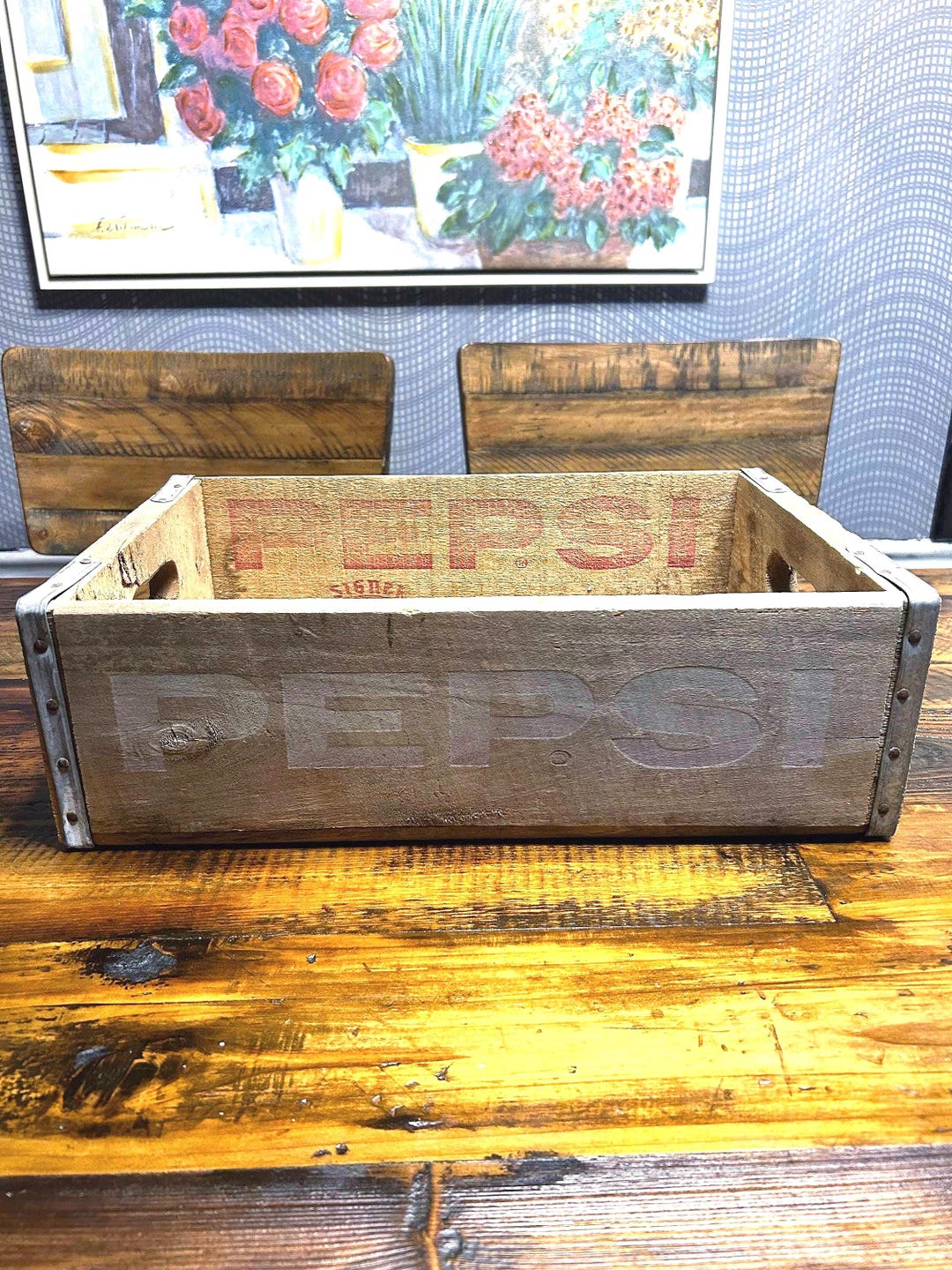 Vintage Pepsi Wood Crate From Cincinnati, Ohio W/ Handles ~ 18”x 12” - Etsy