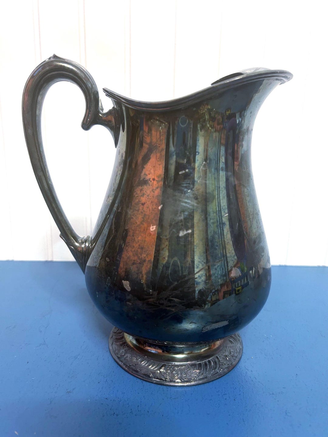 Vintage Silver~plated Pitcher, Henley - Etsy