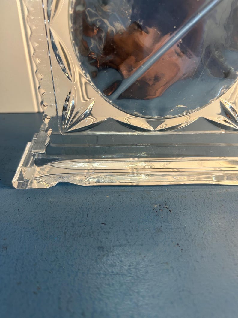Vintage Crystal Quartz Clock by Royal Limited 9 - Etsy