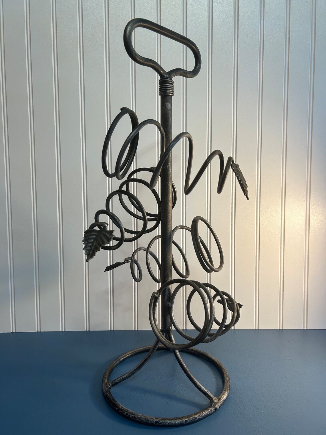 Grapevine Grap Leaf Iron Rack Rack Holds 4bottles - Etsy