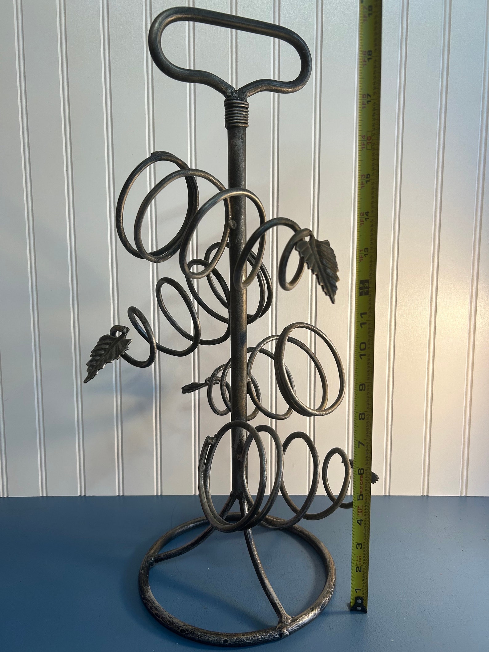 Grapevine Grap Leaf Iron Rack Rack Holds 4bottles - Etsy