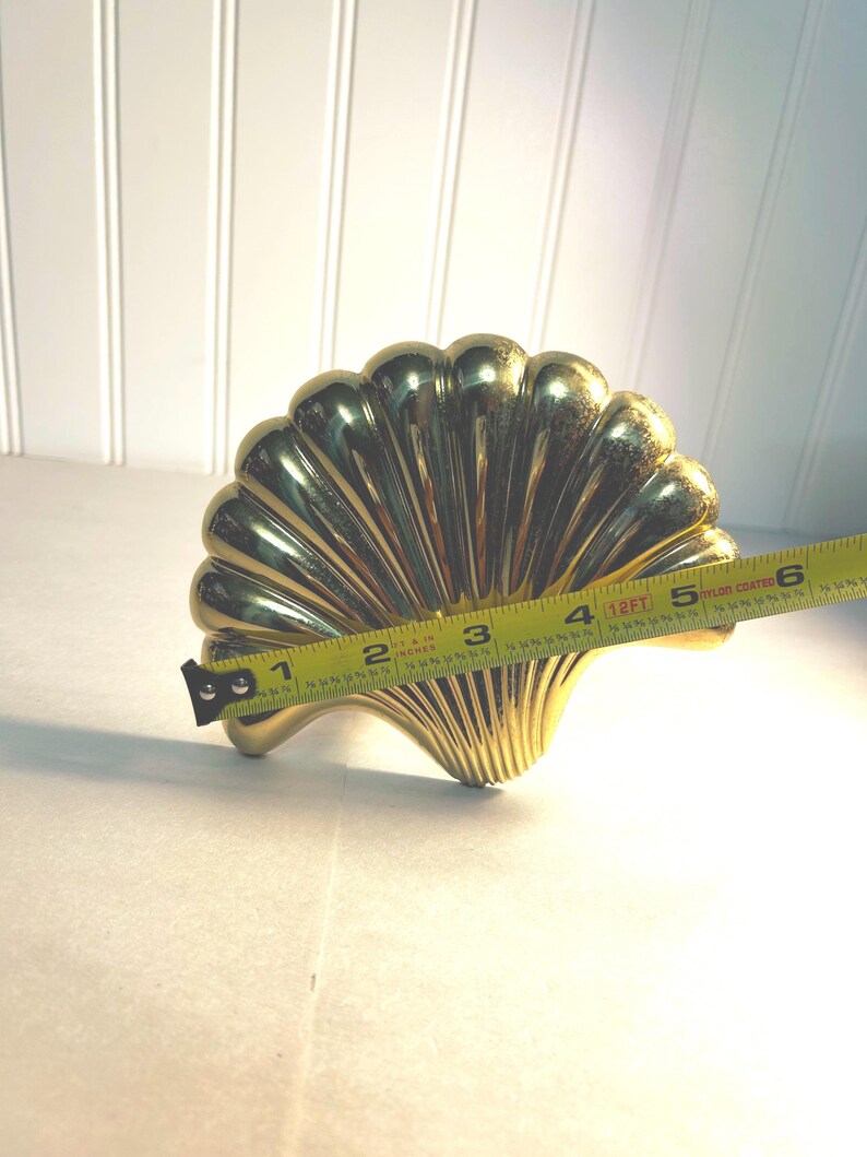 Vintage Brass Shell Drapery Tiebacks Set of 2 - Etsy