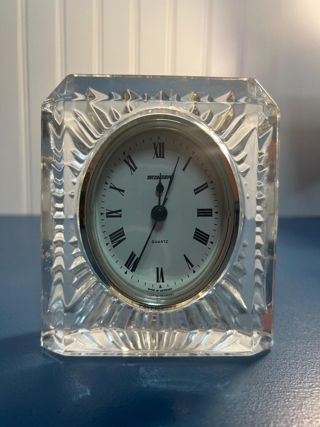 Vintage Stager Crystal Clock, Made in Germany 5x 4 - Etsy