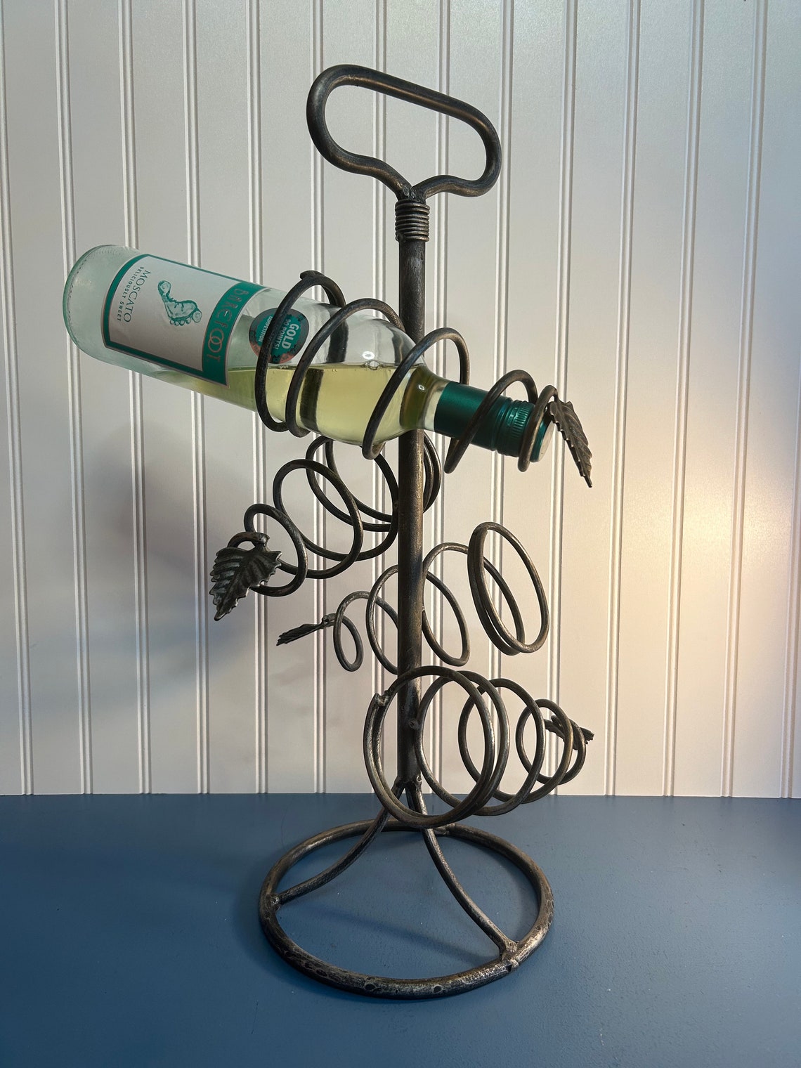 Grapevine Grap Leaf Iron Rack Rack Holds 4bottles - Etsy
