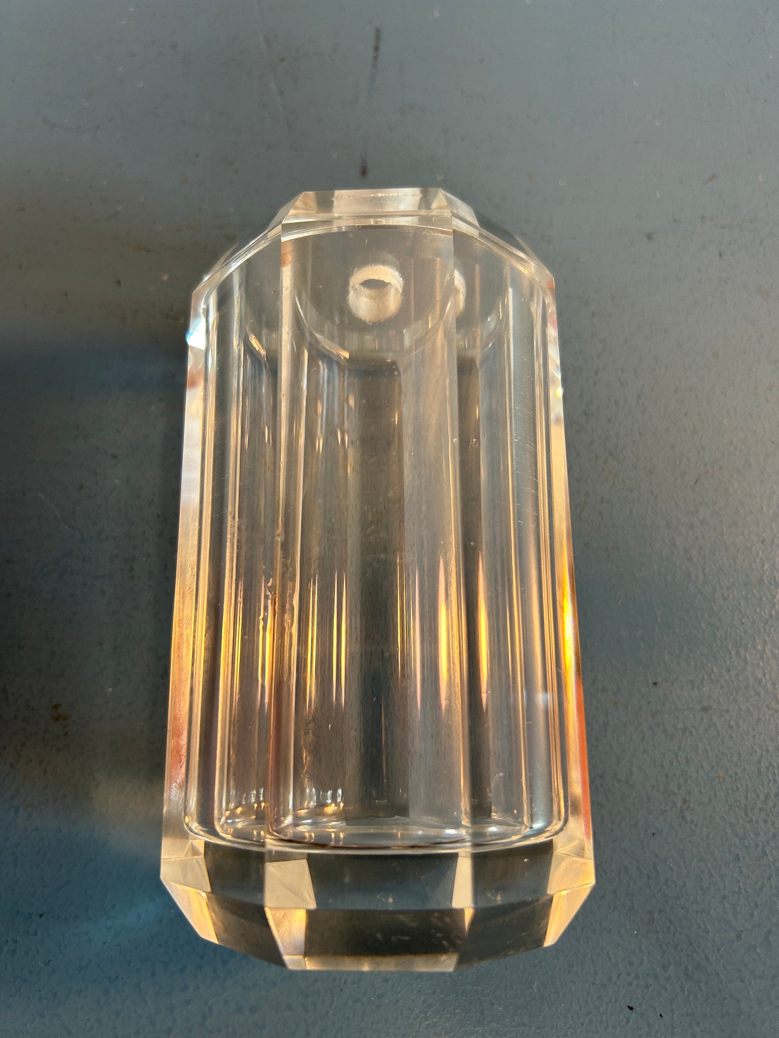 Vintage Crystal Vase Octagonal Prism Shape 5x 2.5 - Etsy