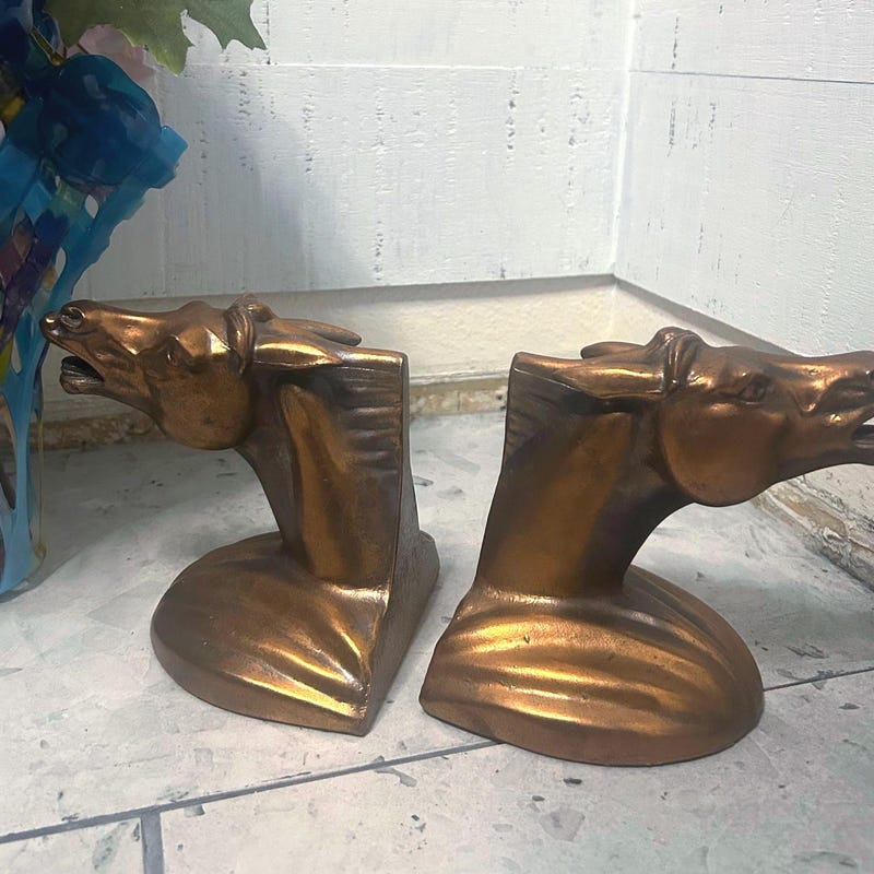 Horse Bookends Heavy - Etsy