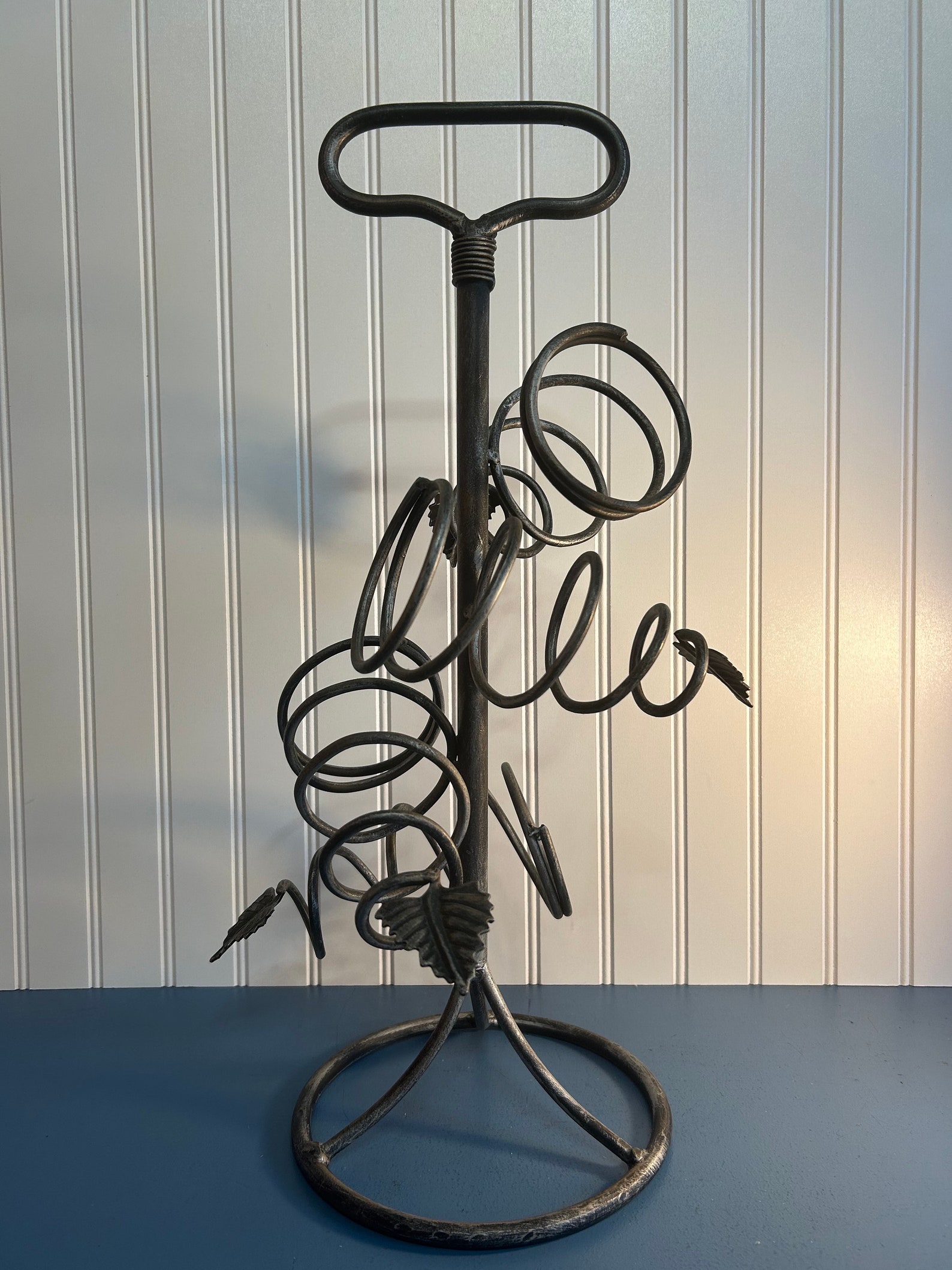Grapevine Grap Leaf Iron Rack Rack Holds 4bottles - Etsy