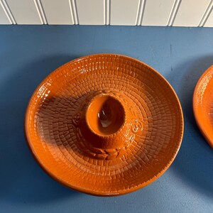 Vintage Pottery Sombrero Hat Chip & Dip Dish~ Set of 2 - Etsy
