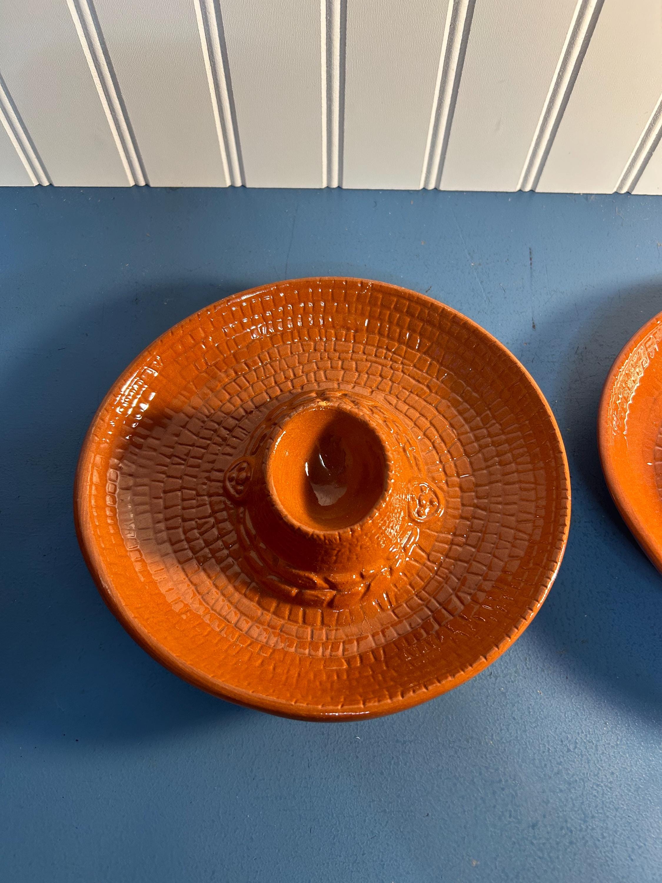 Vintage Pottery Sombrero Hat Chip & Dip Dish Set of 2 - Etsy