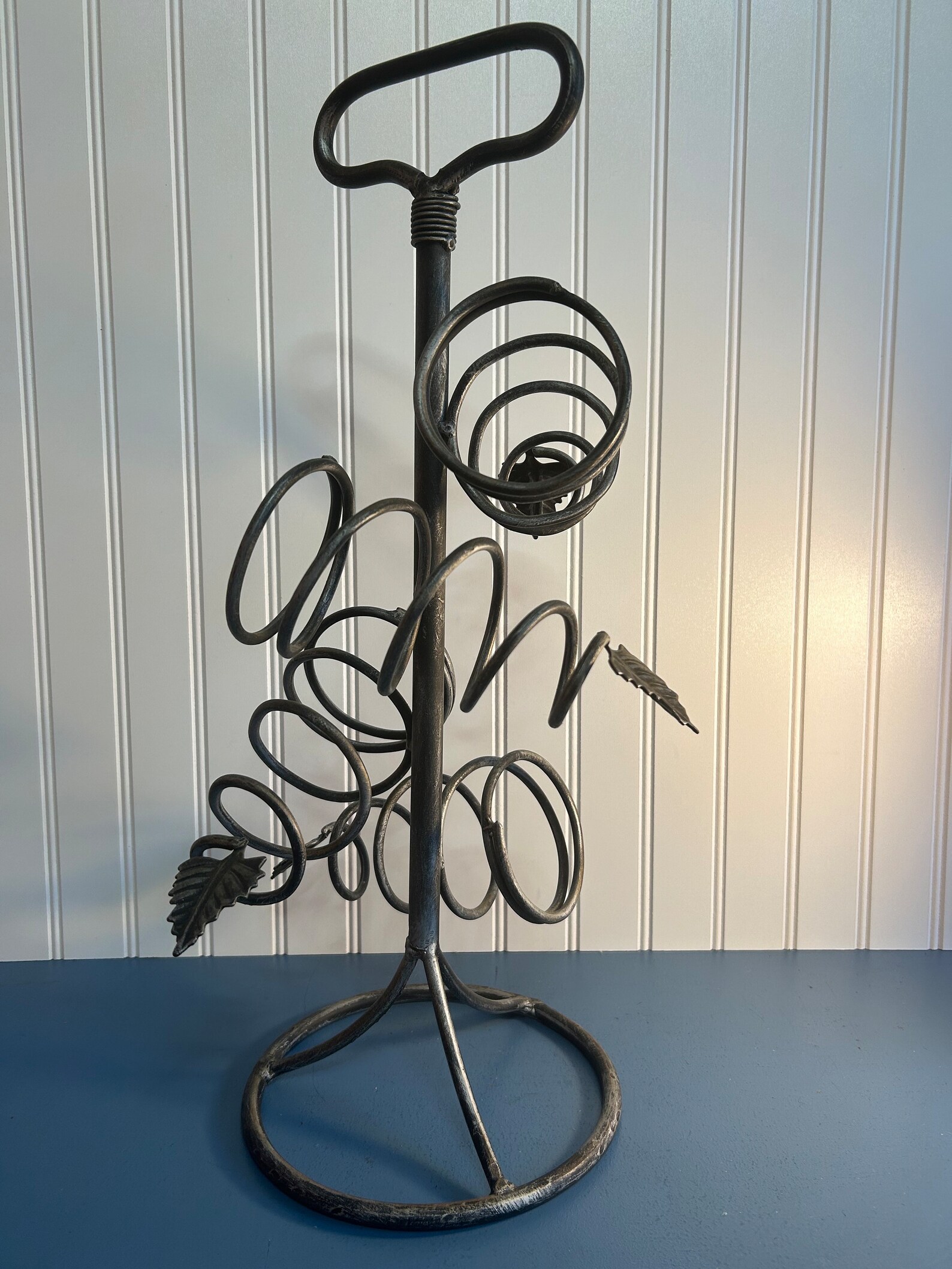 Grapevine Grap Leaf Iron Rack Rack Holds 4bottles - Etsy