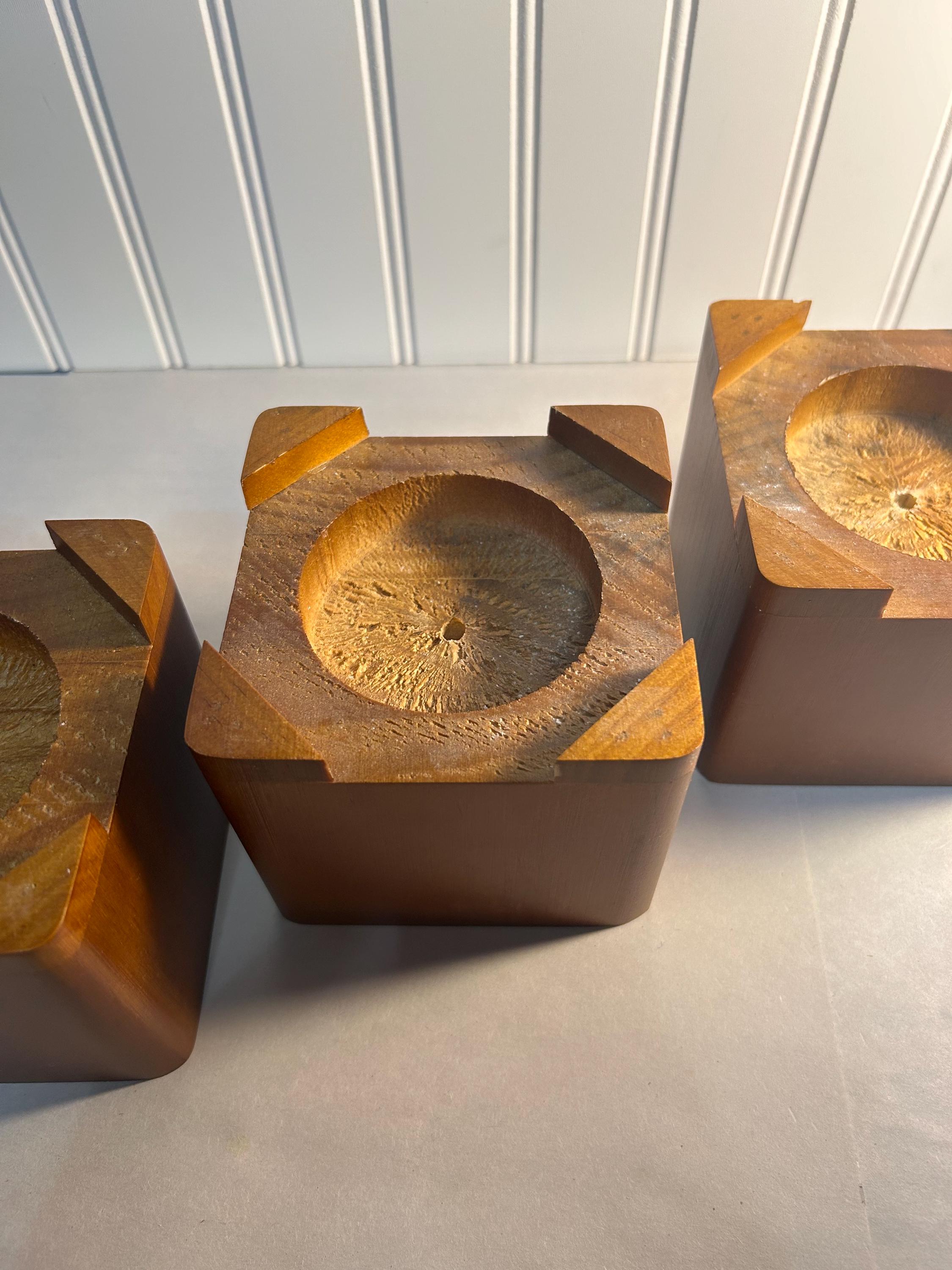 Vintage Solid Wood Bed Risers 4 Pcs - Etsy