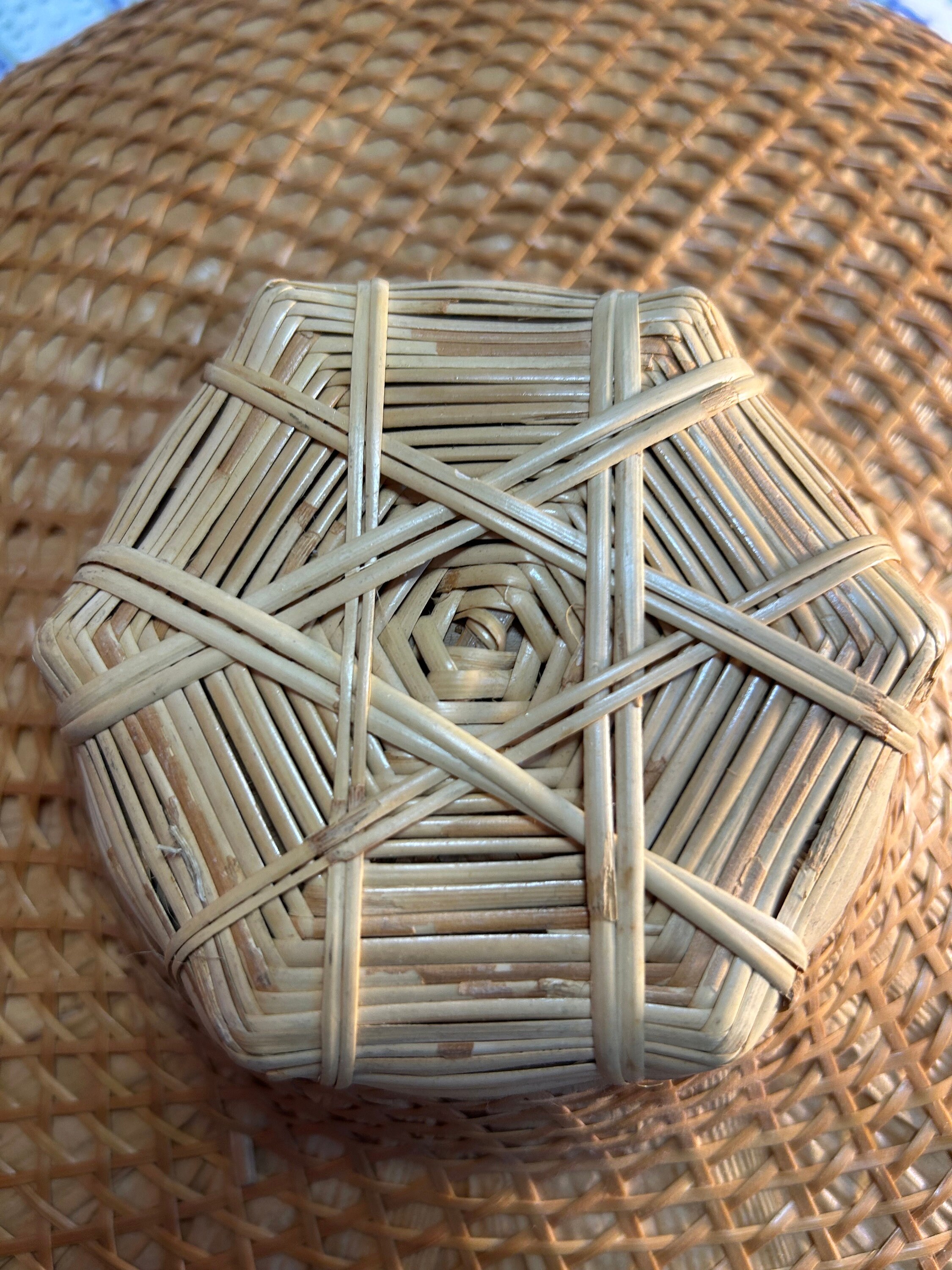 Vintage Asian Wicker Conical Coolie Hat Circa 1940s 15 - Etsy