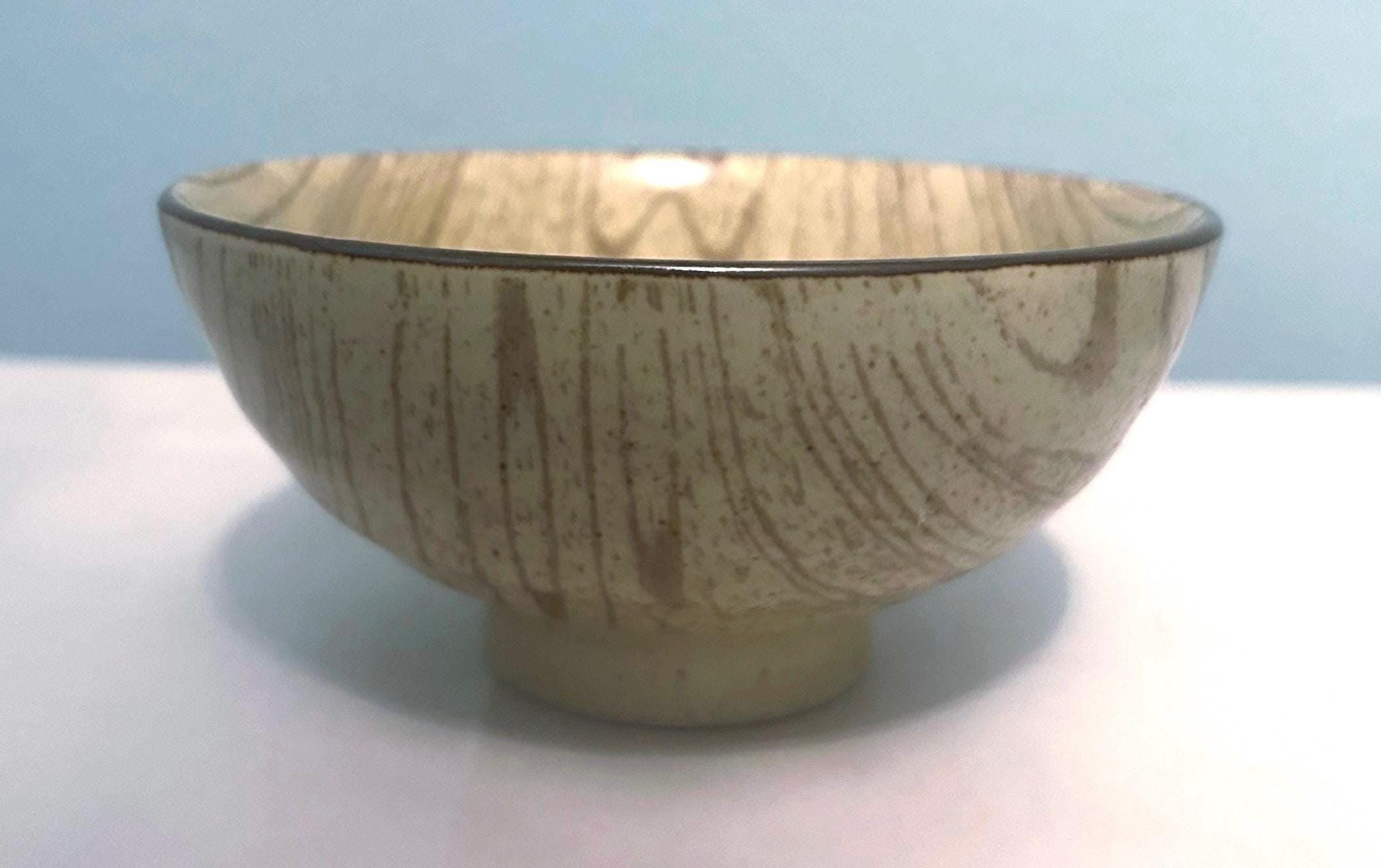 Vintage Futaba Porcelain Woodgrain ~ Design Bowls Made in Japan ~ Set ...