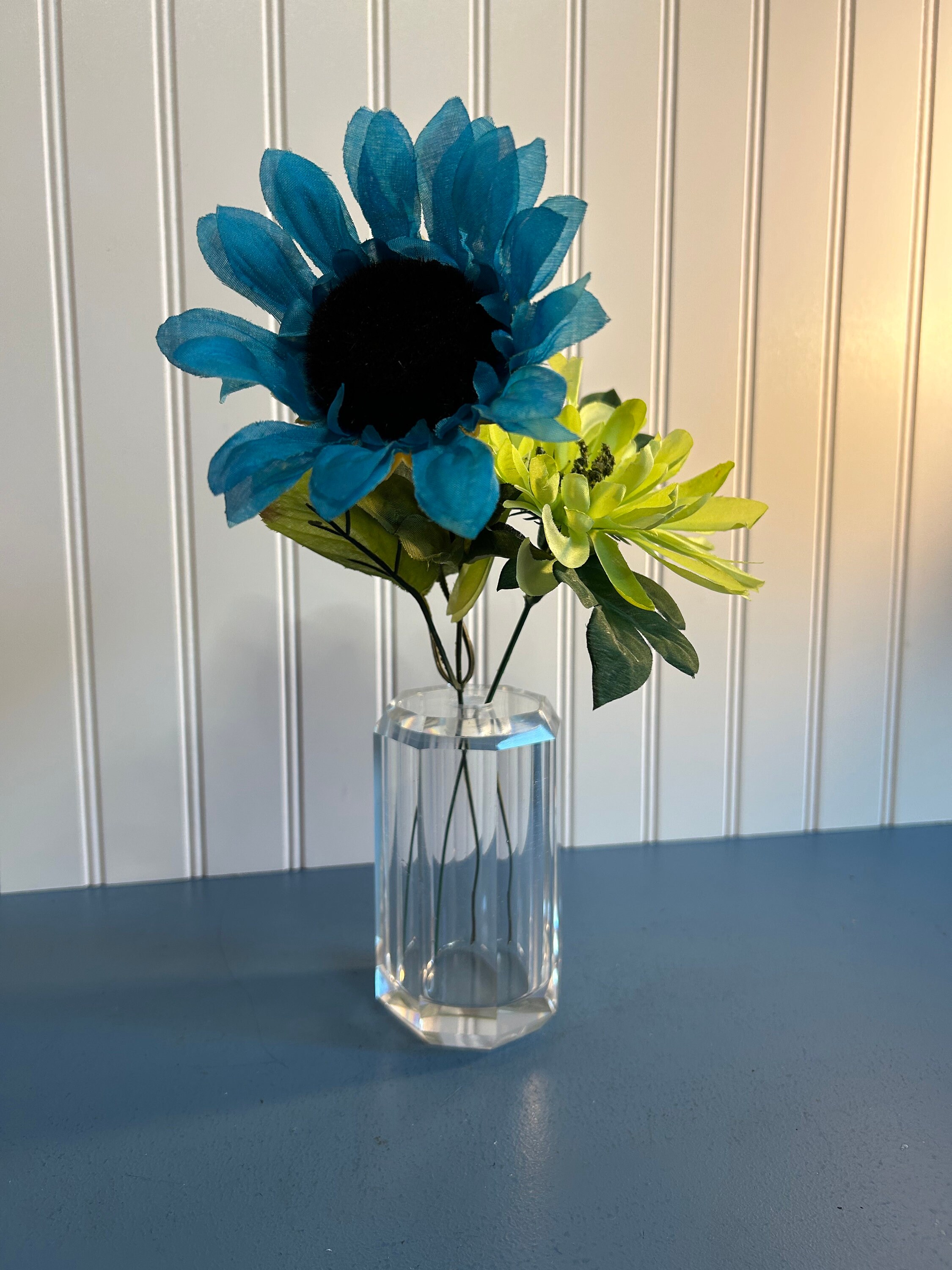 Vintage Crystal Vase Octagonal Prism Shape 5x 2.5 - Etsy