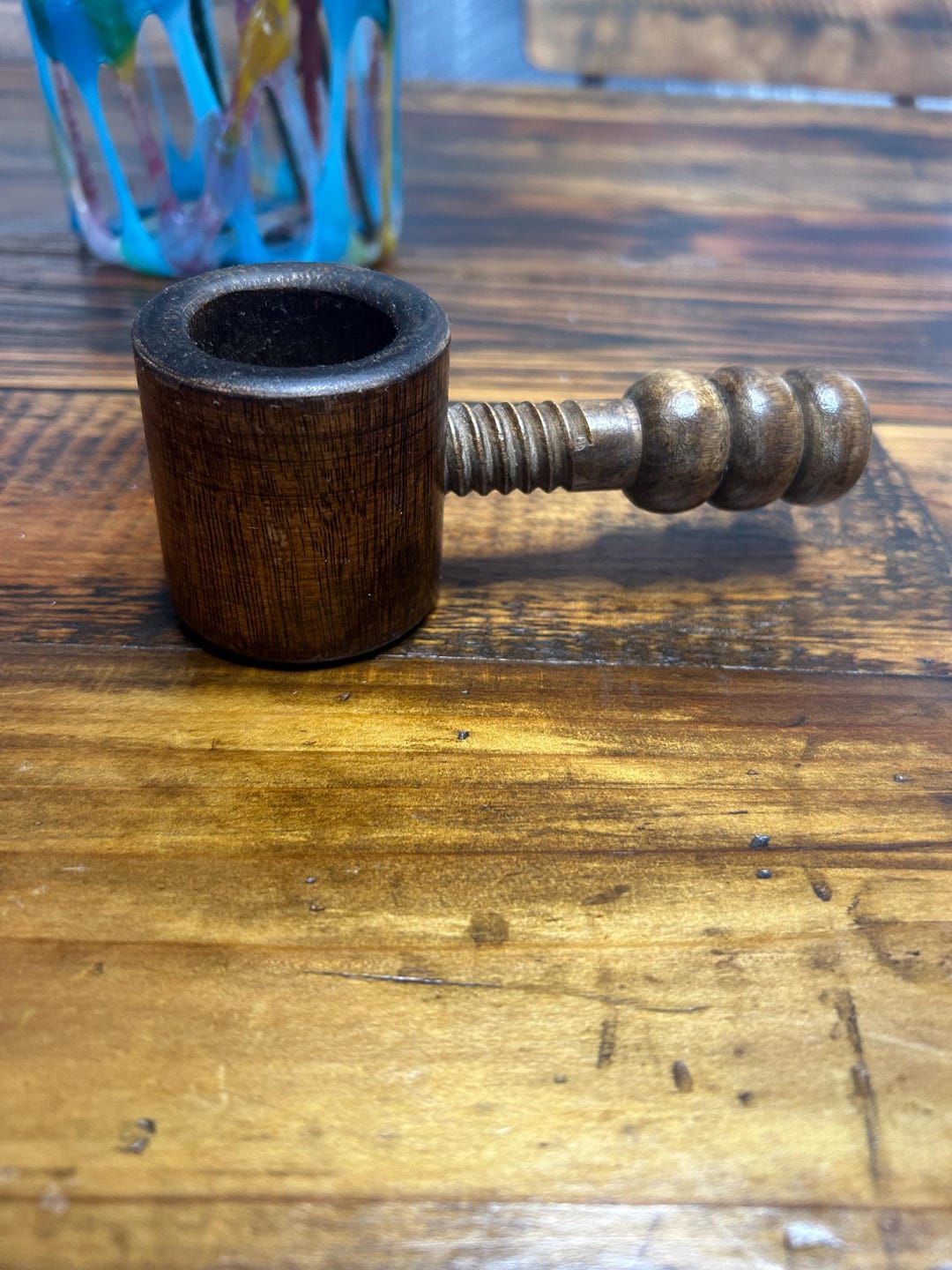 Vintage Solid Wood Nutcracker, Spiral Screw Nutcracker ~ 5.5” - Etsy