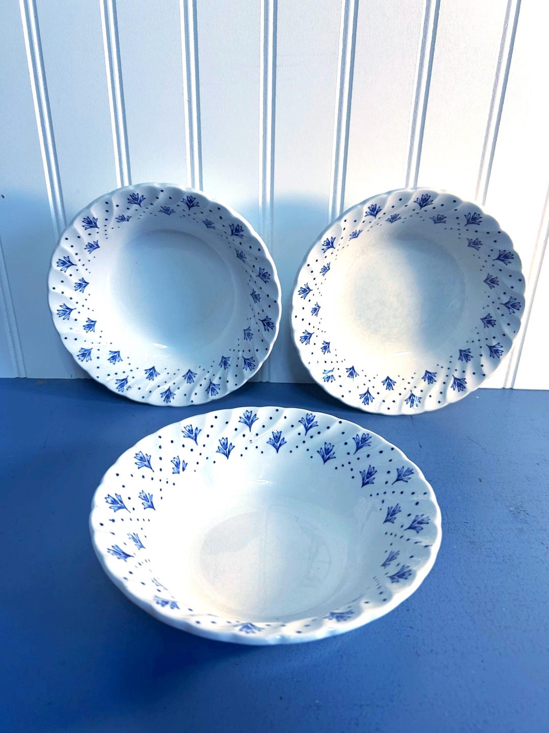 Vintage Blue and White Swinnerton’s Bijou Bowls Made in England ~ Set ...