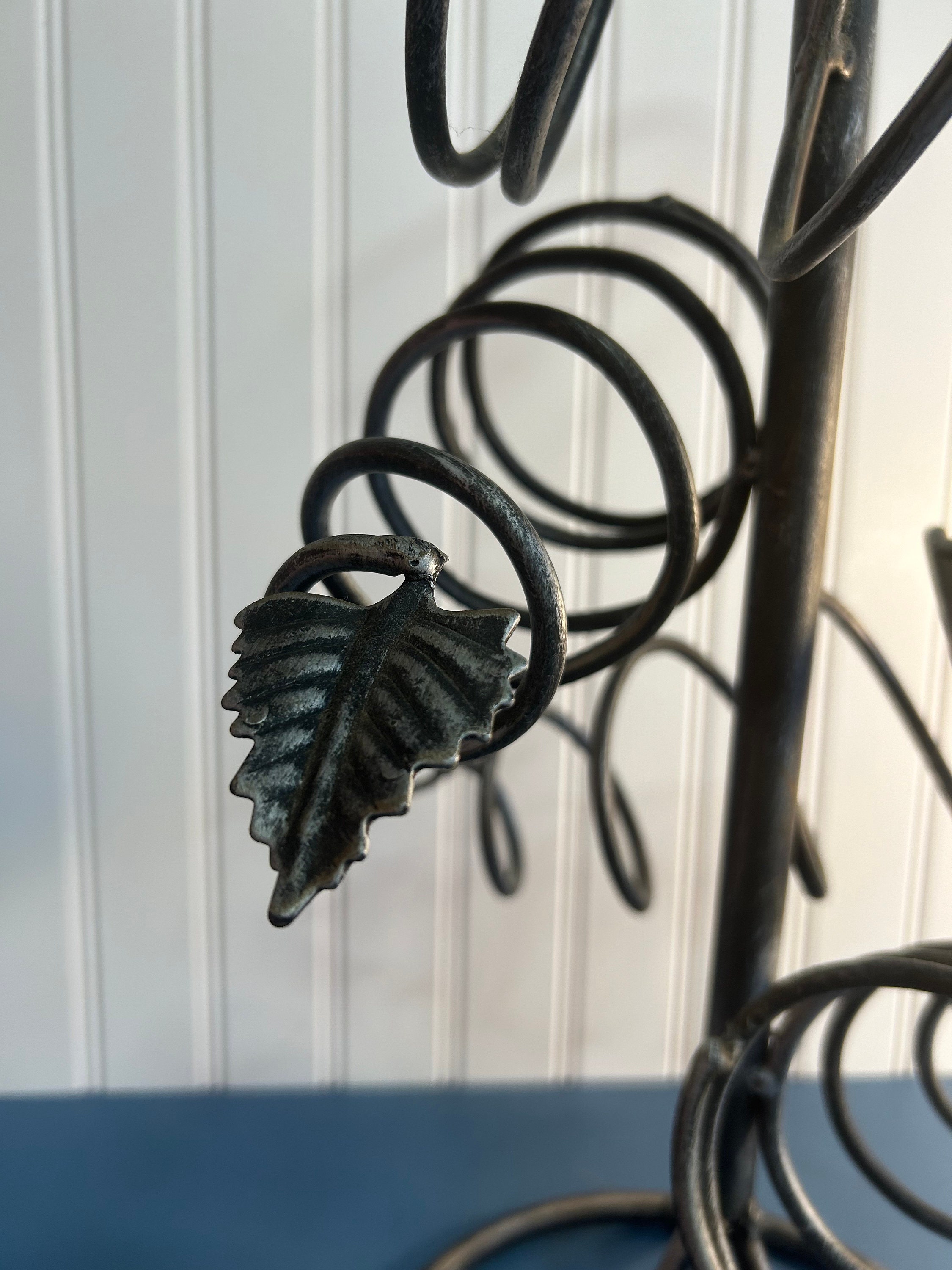 Grapevine Grap Leaf Iron Rack Rack Holds 4bottles - Etsy