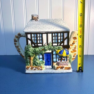 Vintage Ceramic Village Tea Shop Teapot W/ Handle - Etsy