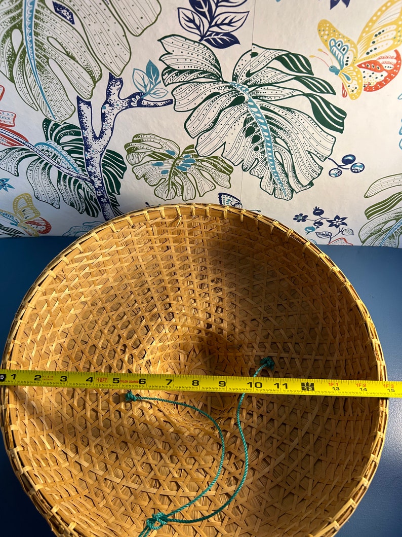 Vintage Asian Wicker Conical Coolie Hat Circa 1940’s/ Rattan Hat ~ 15 ...