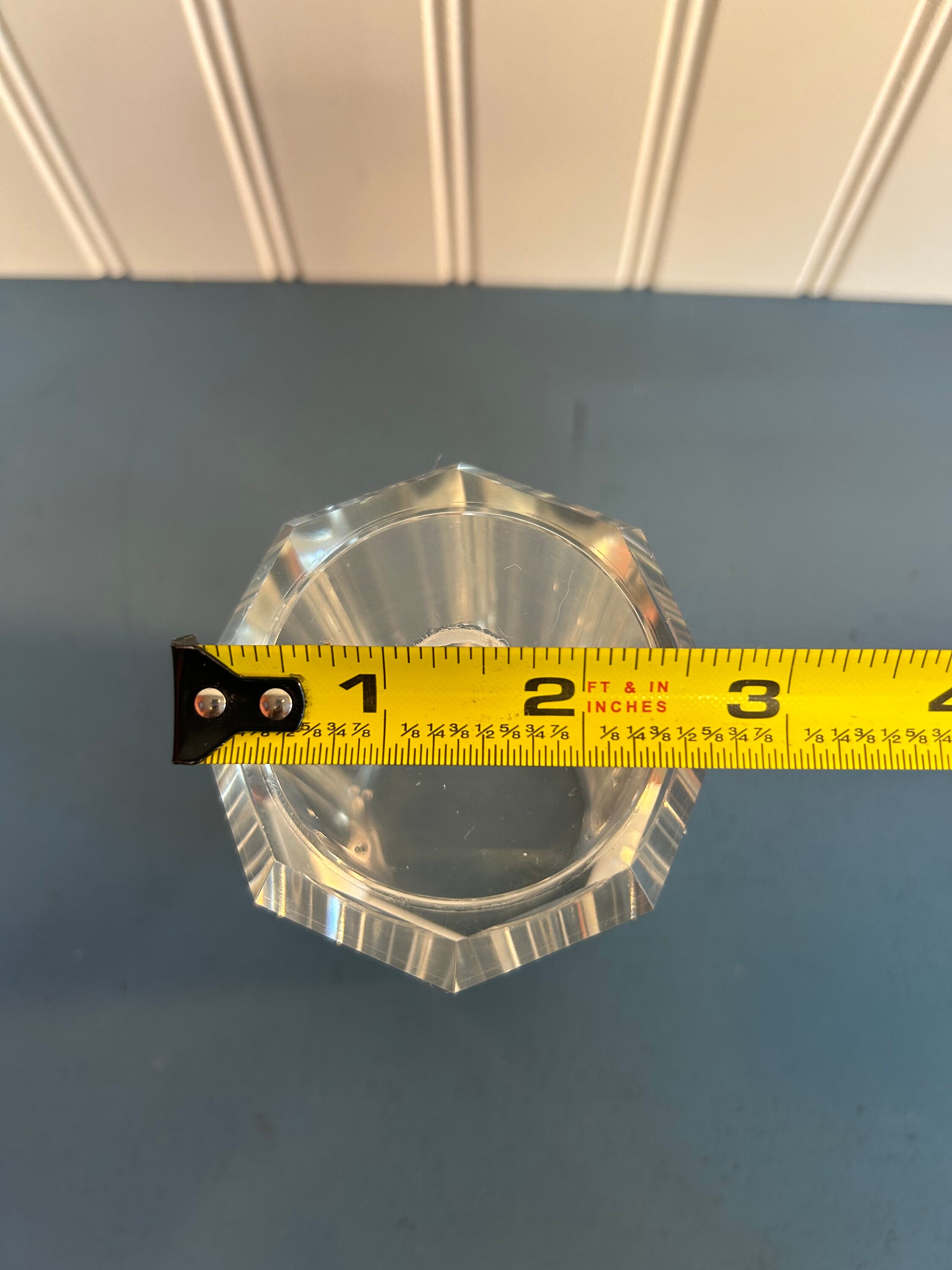 Vintage Crystal Vase Octagonal Prism Shape 5x 2.5 - Etsy