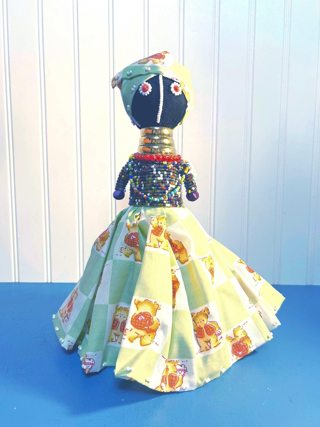 Vintage Ndebele Beaded African Doll ~ 12” - Etsy
